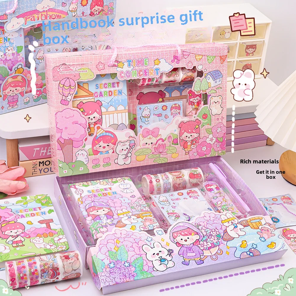 Cartoon-Diary-Shock-Gift-Box-Suit-Children-s-Diary-Stationery-Creative ...