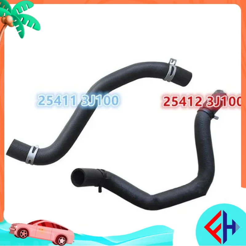 New-Original-Radiator-Upper-Lower-Coolant-Hose-25411-3j100-25412-3j100 ...