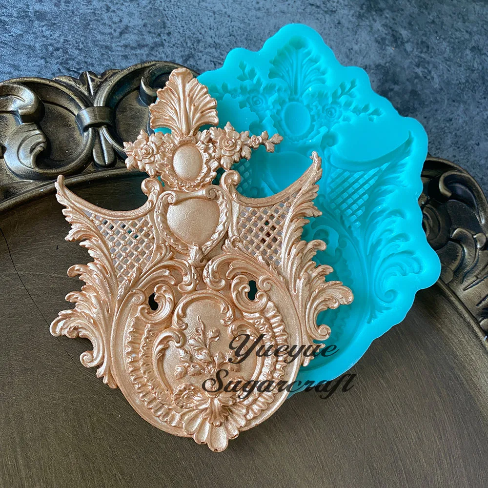 Relief-Silicone-Epoxy-Resin-Plaster-Mould-Ceramic-Tile-cake-mold ...