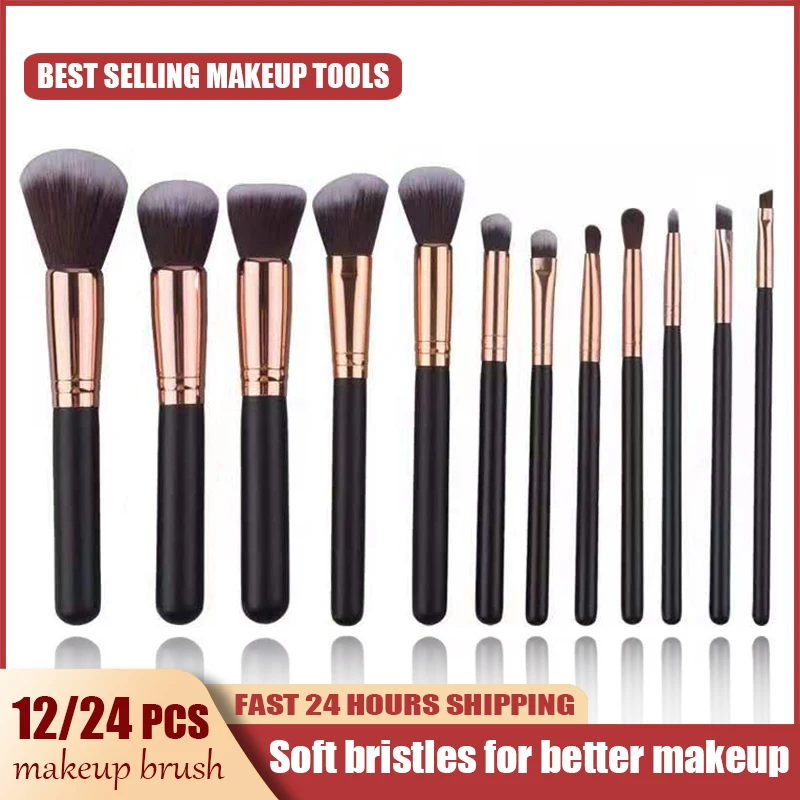 12-14-Pcs-Makeup-Brush-Kit-Make-Up-Tool-for-Blush-Loose-Powder ...