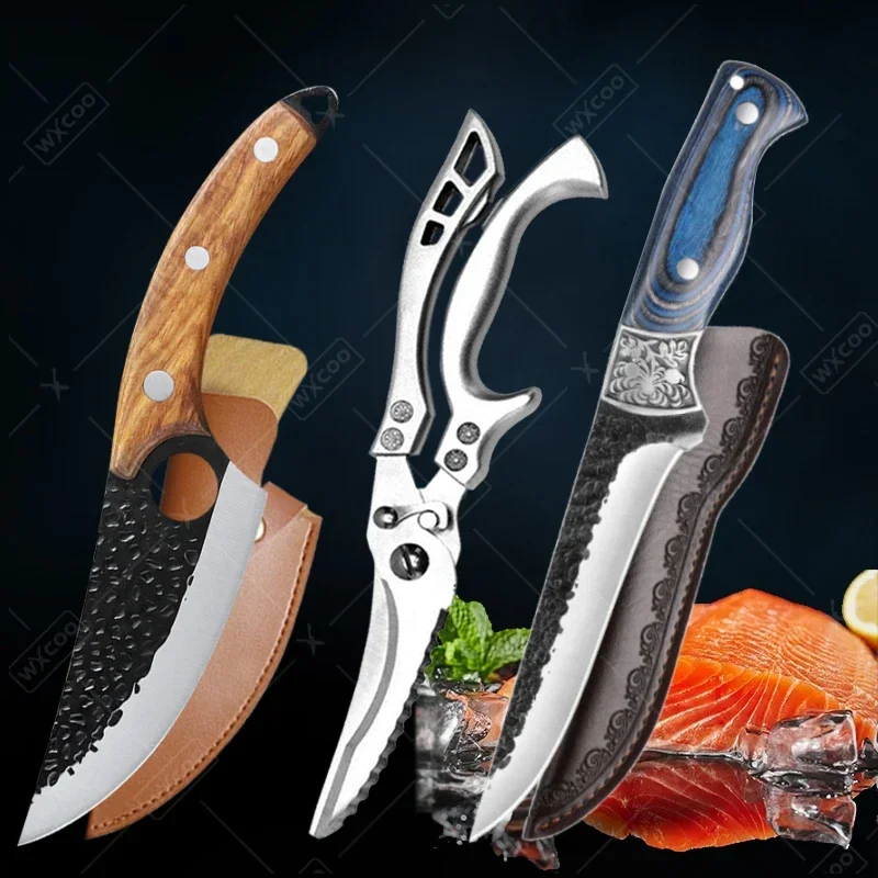 Professional-Multi-purpose-Chef-Kitchen-Knife-Stainless-Steel-Forged ...