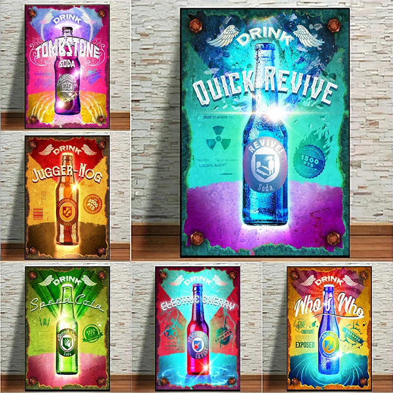 Modern-Call-of-Duty-Posters-Warfare2-MW-PS-GAME-Canvas-Painting-Perk-a ...