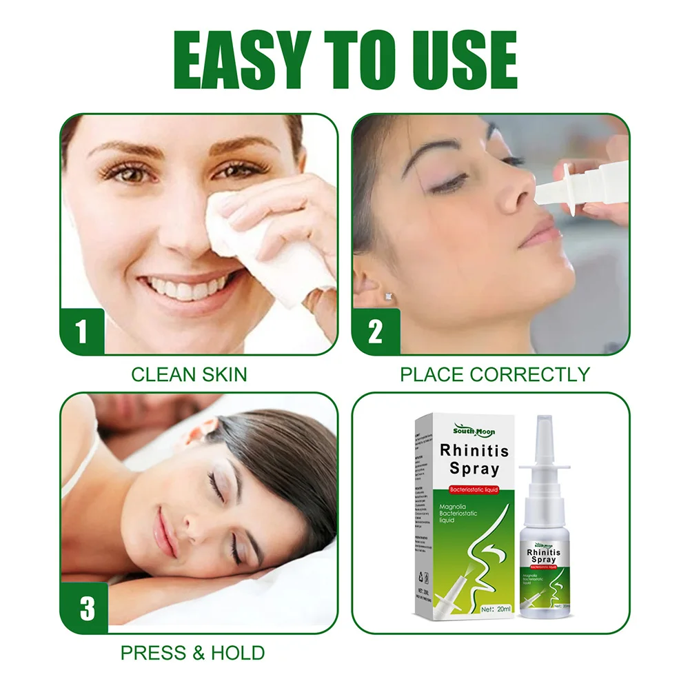 20ml Nasal Spray Chronic Rhinitis Sinusitis Nose Spray Natural Herbal ...