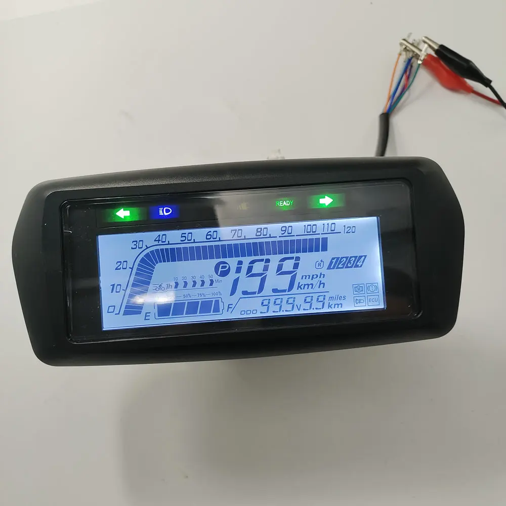 Speed Gauge LCD DISPLAY Battery Level Light Indicator 60v-108v For ...