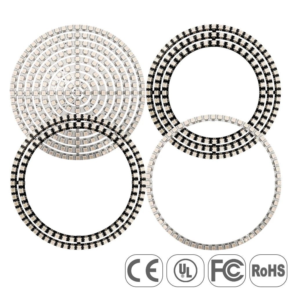WS2812B-DIY-Led-Ring-60-To-241-Pixels-Individually-Addressable-3Pin ...