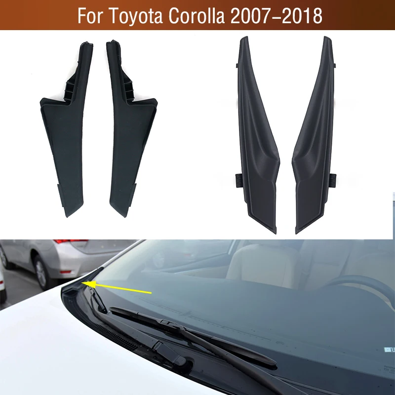 Front Windshield Wrap Corner Cover Wiper Side Cowl Trim Cap Lid For ...