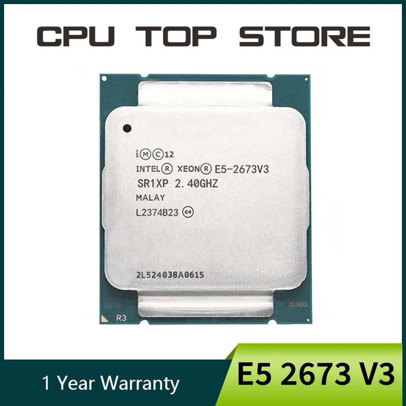 Intel Xeon E5 2673 V3 2.4ghz 12-cores 30m Lga 2011-3 Processor E5 ...