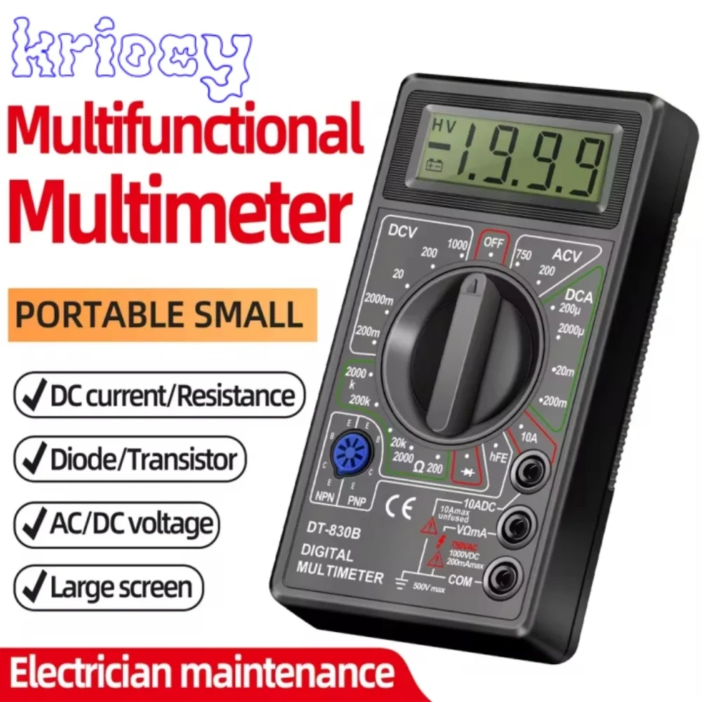 ANENG DT830B Multimeter Tester Handheld Multimetre Digital Multimeters ...