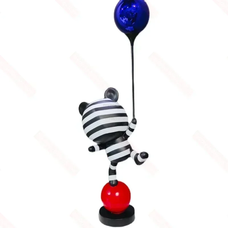 Modern-Creative-Cartoon-Acrobatic-Bear-Statues-Simple-Home-Decor-Living ...