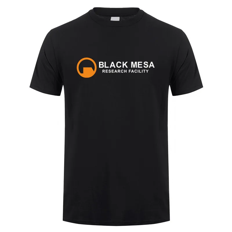 Black Mesa Research Facility T Shirt Men Summer Short Sleeve Cotton ...