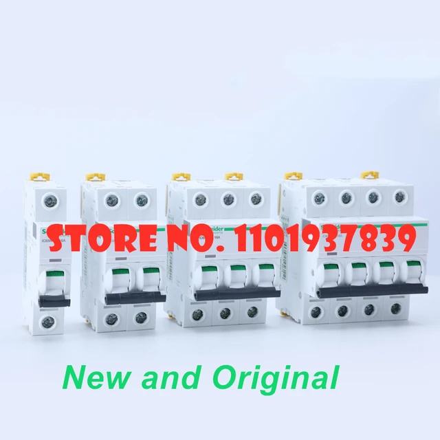Acti9 IC65N 2P Miniature Circuit Breaker C Curve MCB 1A 2A, 58% OFF