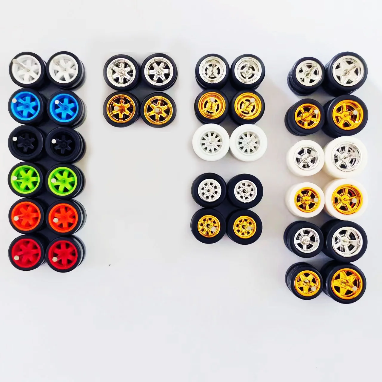 1-64-Wheels-Tires-11mm-13mm-Vehicle-Toy-Rims-Tyres-for-Hot-Wheel ...