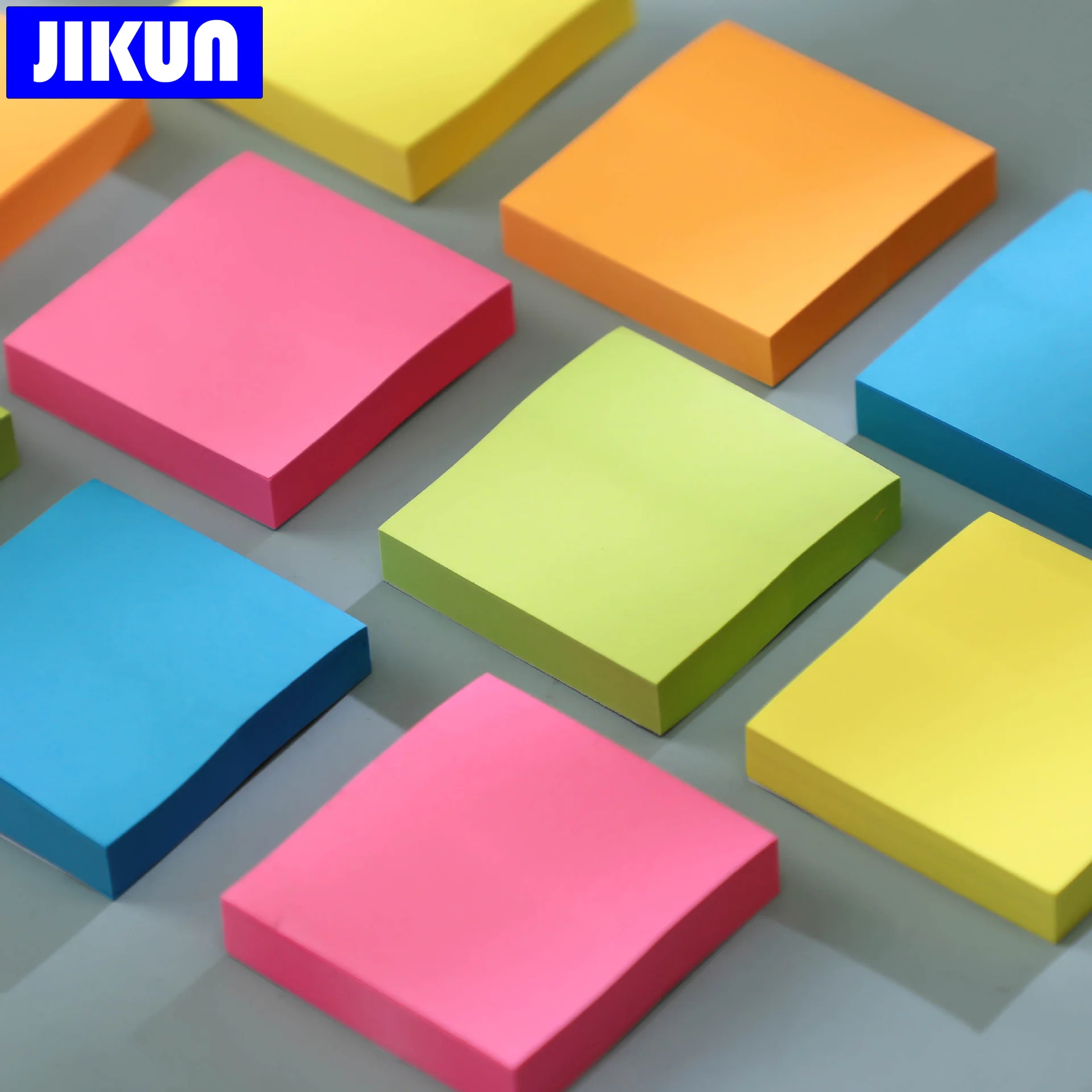 100 Sheets Sticky Notes Office Supplies Colorful Self-adhesive Memo ...