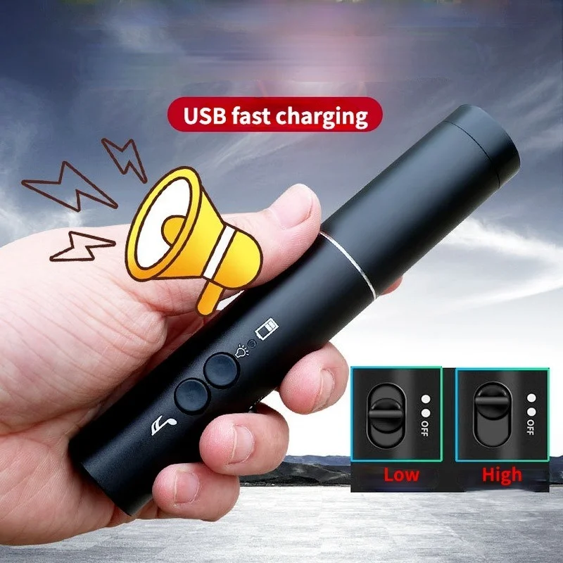 2 IN 1 Electronic Whistle with LED Flashlight High Decibel Outdoor ...