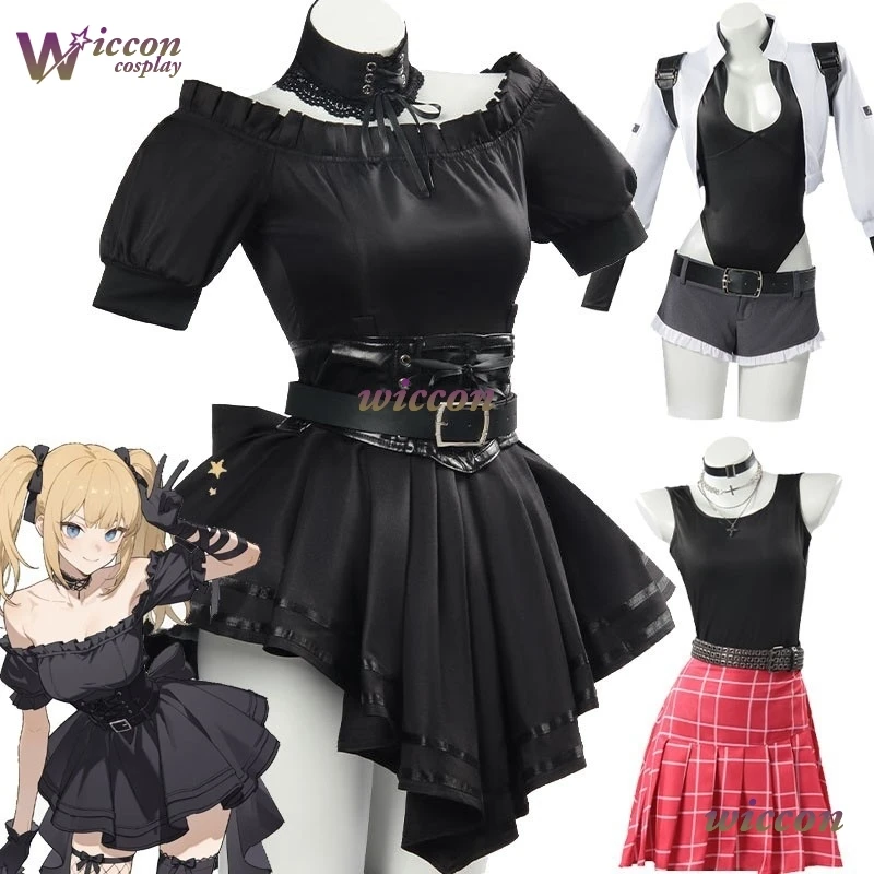 Girlfriend Suit Grok Ani AI Girl Cosplay Game Costume Gothic Outfit ...