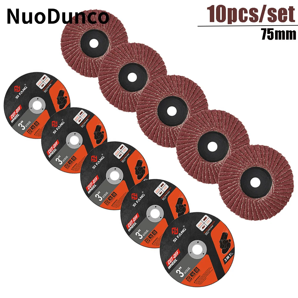 10pcs/set 75mm Metal cutting Wheel Ceramic Flap Disc Angle Grinder ...
