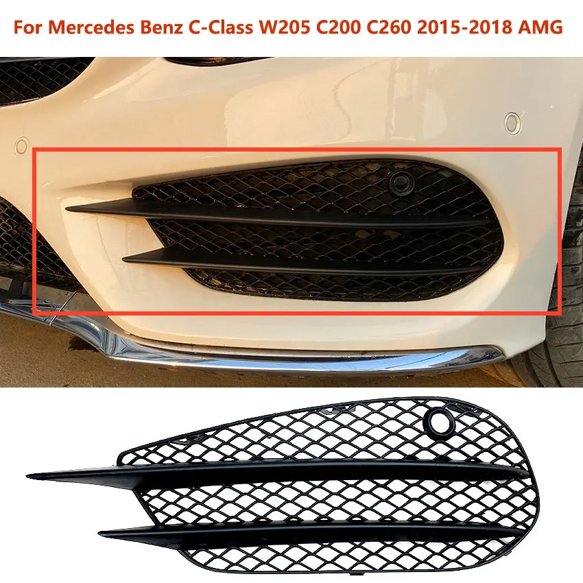 2Pcs-Car-Front-Bumper-Fog-Light-Lamp-Grille-Cover-Replacement-For ...