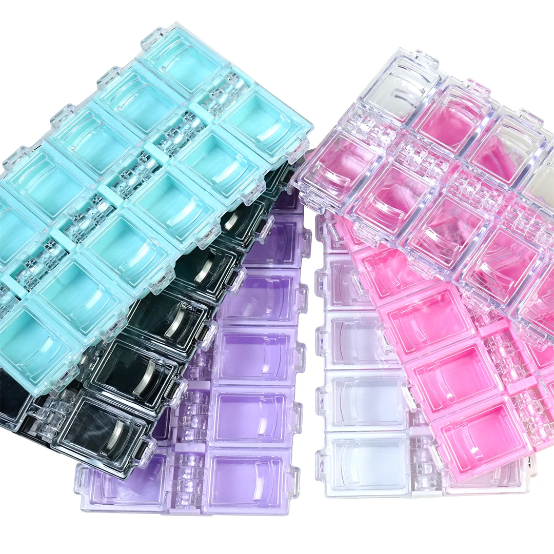 Nail Art Storage Box Multiple Grids Individually Sealed Removable ...
