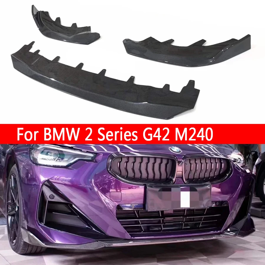 For-BMW-2-Series-G42-M240-230i-240i-Dry-Carbon-Fiber-Car-Front-Bumper ...