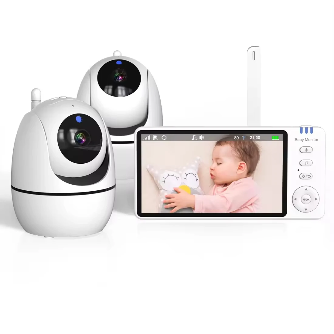 Newest-5-0-Inch-Two-Way-Audio-Temperature-Night-Vision-Baby-Crying ...