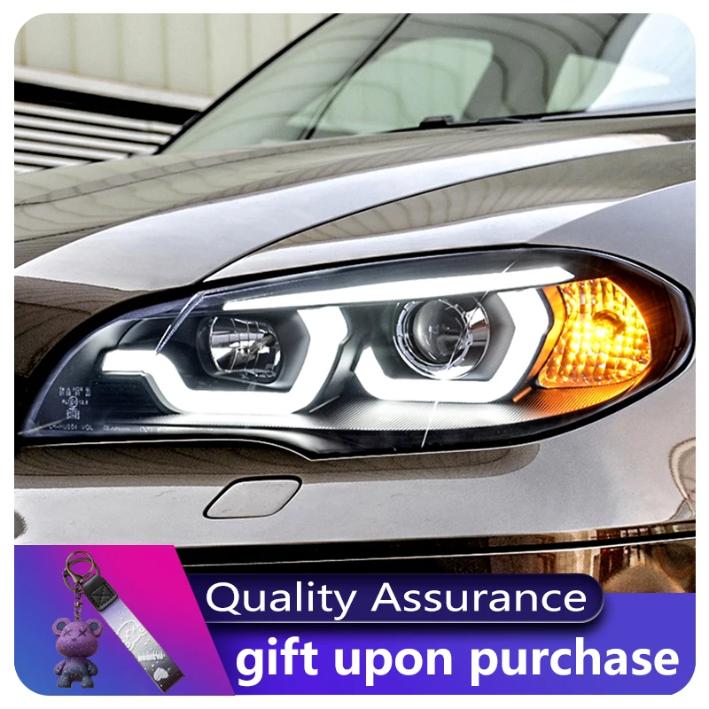 A Pair of Headlights For BMW X5 E70 LED 2007-2013 Front Light DRL Head ...