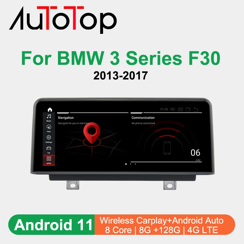 AUTOTOP reproductor Multimedia con pantalla de 10,25 pulgadas para coche BMW, Radio con Android ...