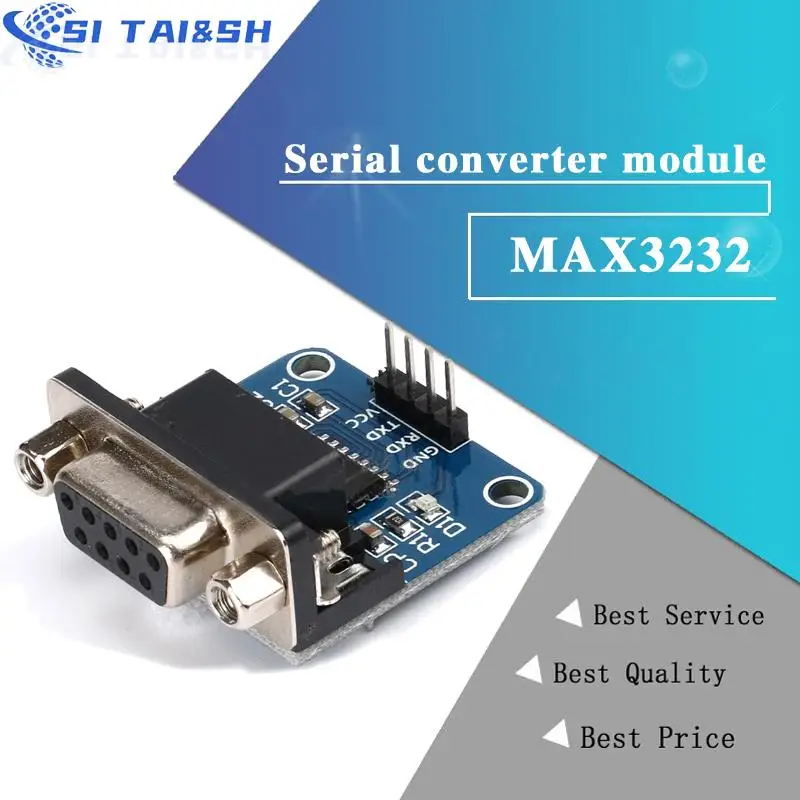 Módulo convertidor de puerto serie MAX3232 RS232 a TTL, conector DB9, MAX232|Circuitos ...
