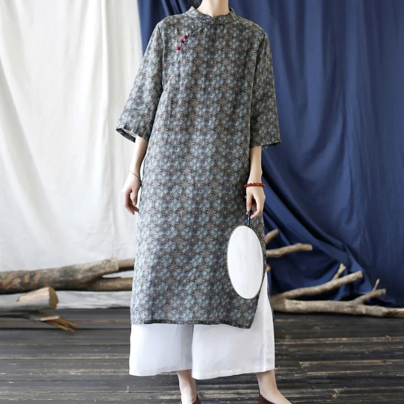 Johnature-Estilo-Chin-s-Original-Casual-Cheongsam-2023-Primavera-E-Ver ...