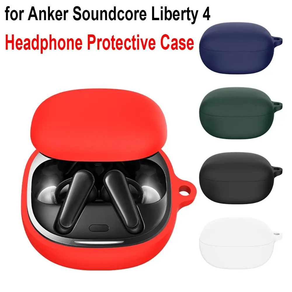 Silicone-Headphone-Cover-For-Anker-Soundcore-Liberty-4-Wireless-Earbuds ...