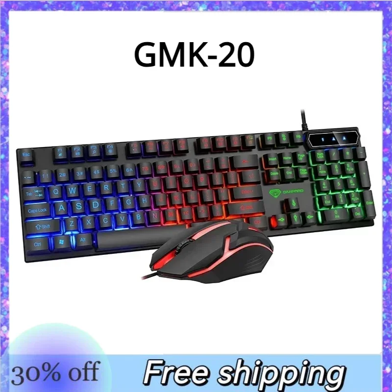 New-GMK-20-Luminous-USB-Wired-Luminous-Keyboard-Floating-Keyboard ...