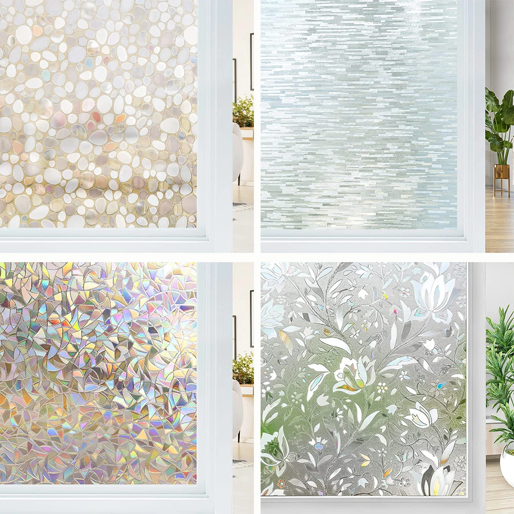 Wide 45/60/90 Cm Photochromic Window Film Privacy 3D Rainbow Vinyl for ...