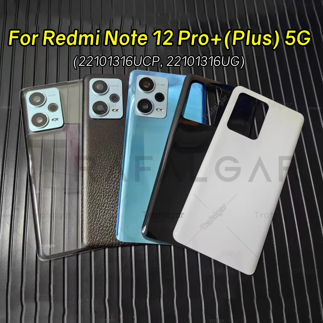 Glass-Battery-Back-Cover-For-Xiaomi-Redmi-Note-12-Pro-Plus-5G-Rear ...