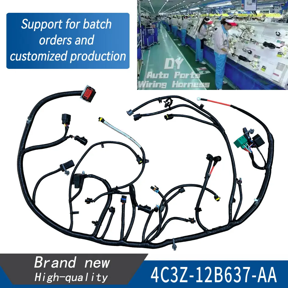 4C3Z-12B637-AA Engine Wiring Harness For 2004 Ford Excursion F-250 F ...