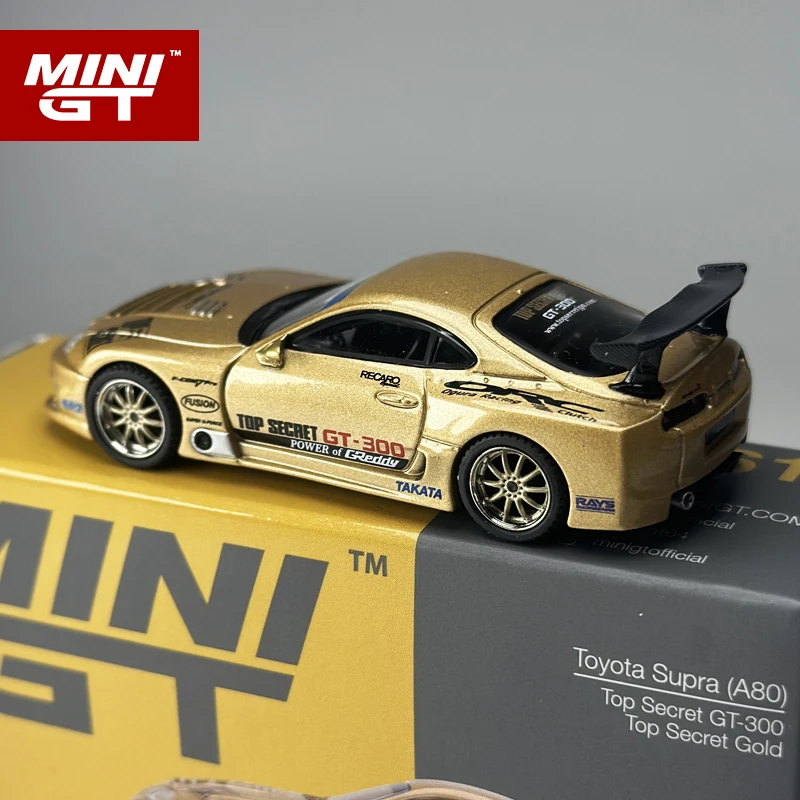 MINIGT 1:64 Toyota Supra A80 Top Secret GT-300 Top Secret Gold Alloy ...