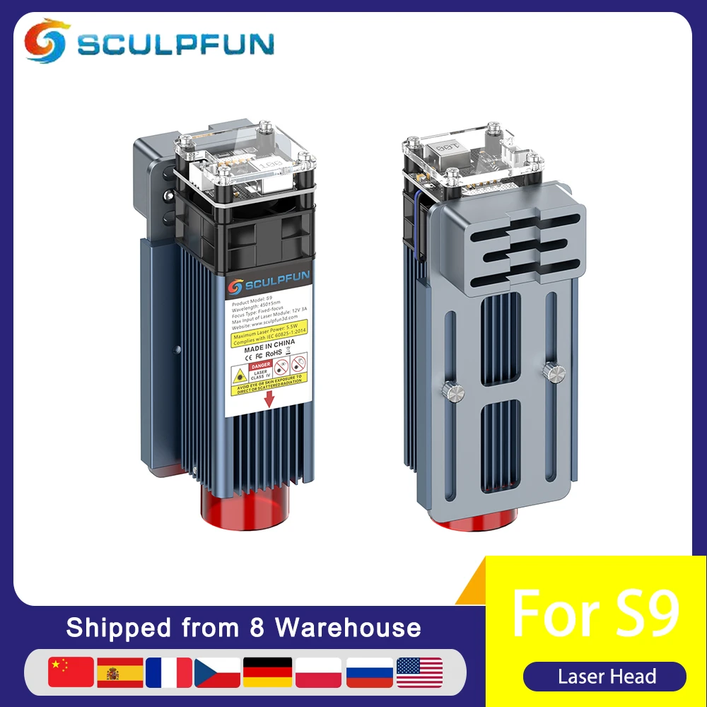 Sculpfun S9 Laser Engraver Module 90W CO2 Laser Head for Engraving ...