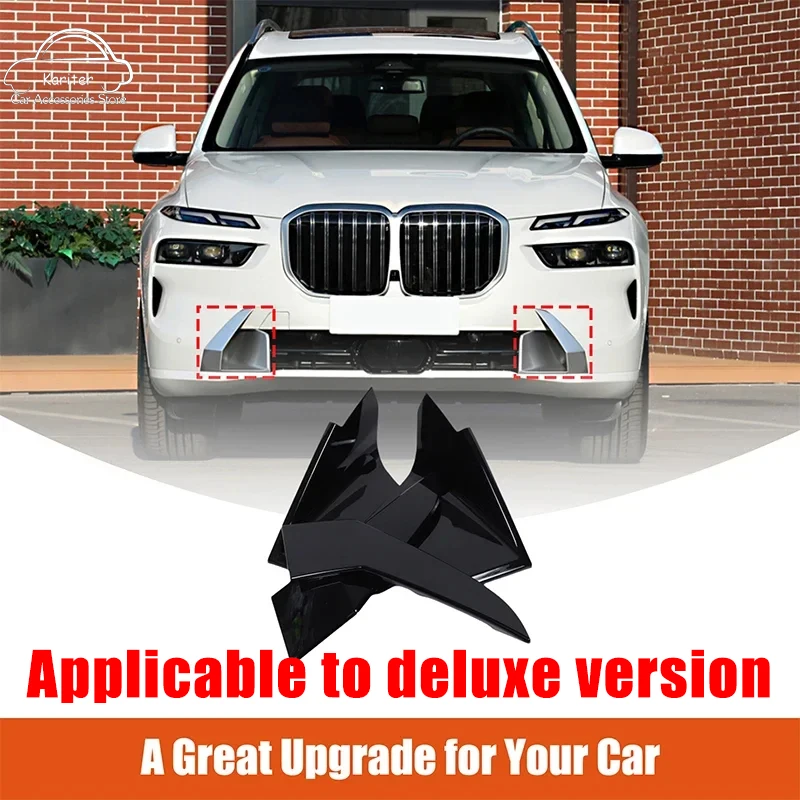 For-BMW-X7-G07-2023-2024-ABS-Gloss-Black-Front-Bumper-Nostril-Guard ...