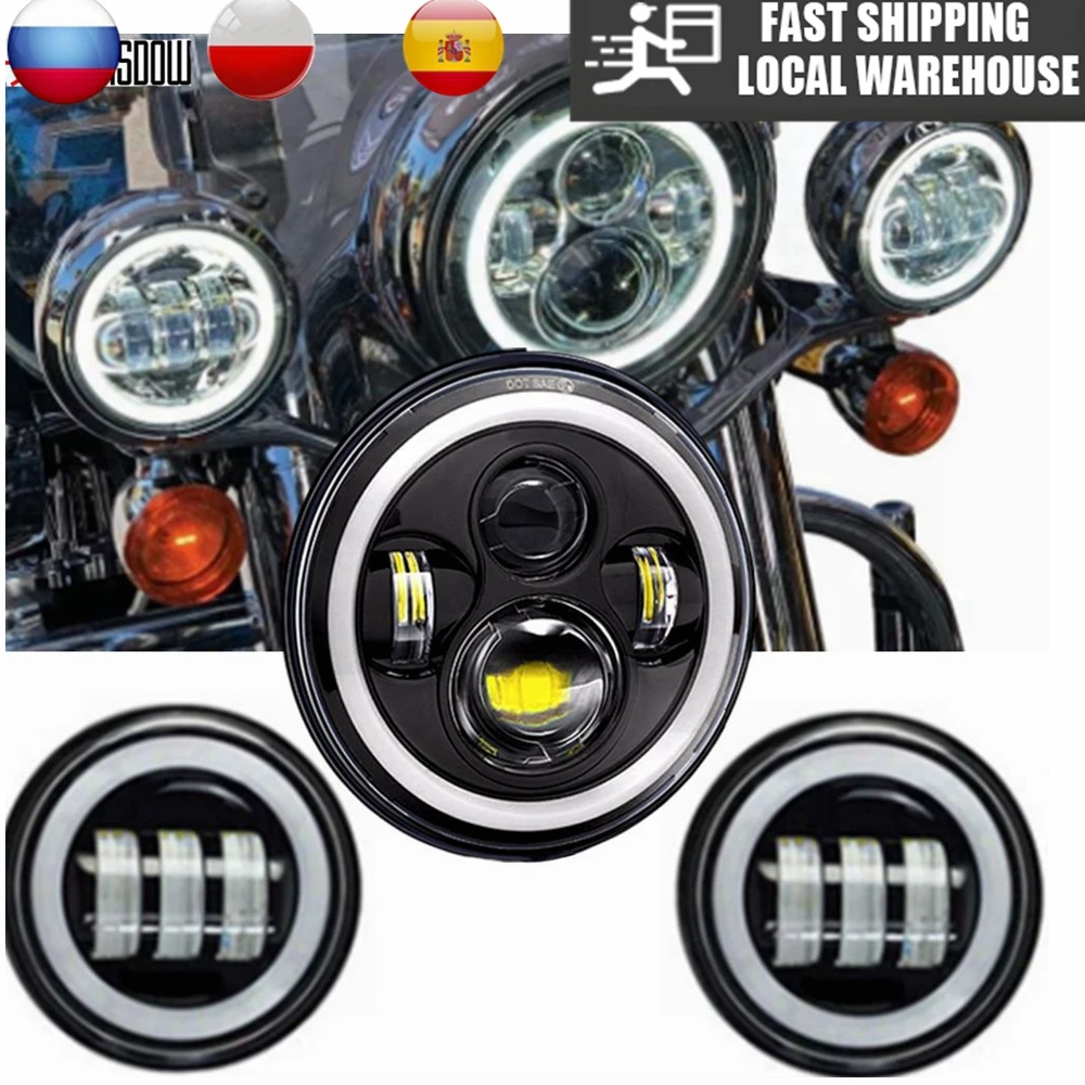 Faro-LED-con-motor-de-7-pulgadas-l-mparas-antiniebla-de-4-5-pulgadas ...