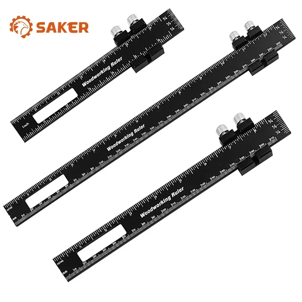 SAKER-6-8-12Inch-Woodworking-Multi-Function-Marking-Ruler-Set-T-Track ...