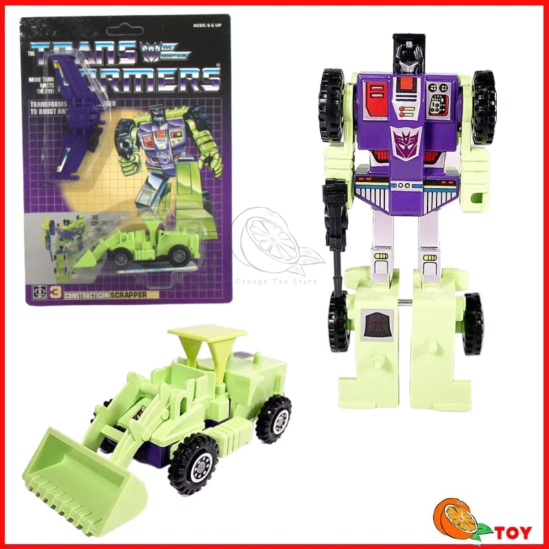 In stock Transformers toys US version G1 84-86 KO Scrapper Model Robot ...