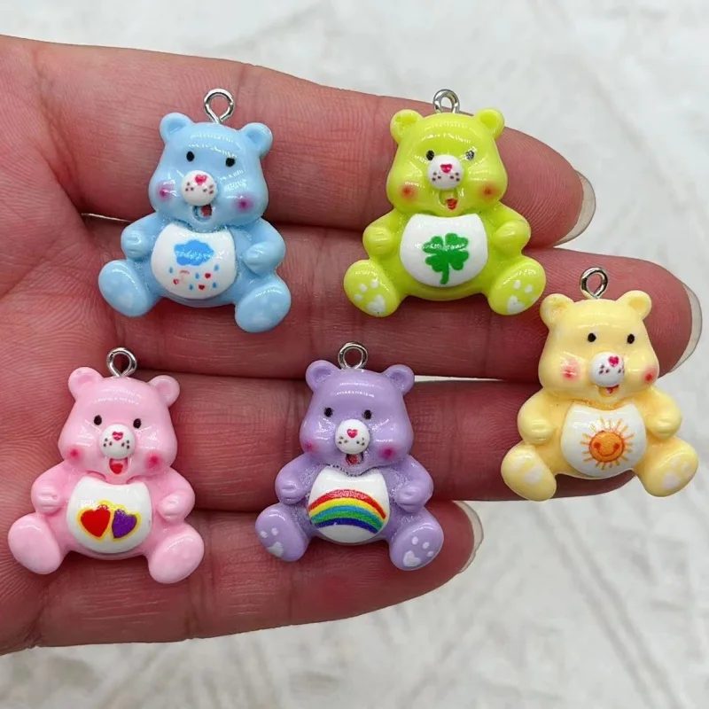 10pcs-3D-Resin-Cartoon-Charms-Bear-Shape-Charms-Pendant-For-DIY ...