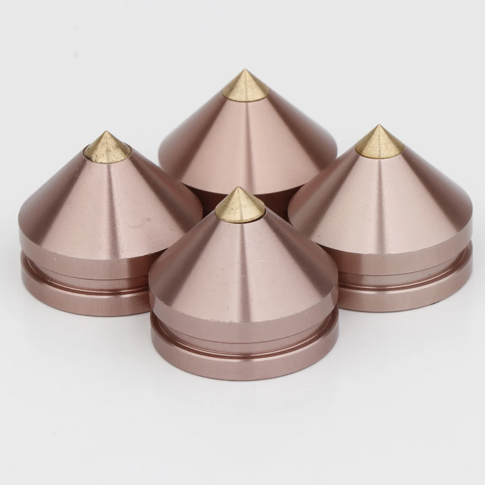 4Set-Speaker-Stand-Feet-Foot-Pad-Aluminium-Alloy-Metal-Spikes-Cone ...