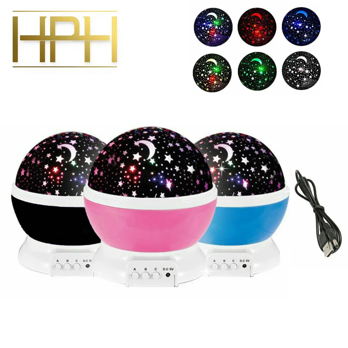 Star Sky Rotating Starry Lamp Atmosphere Lamp Kids Gift Disco Ball LED ...