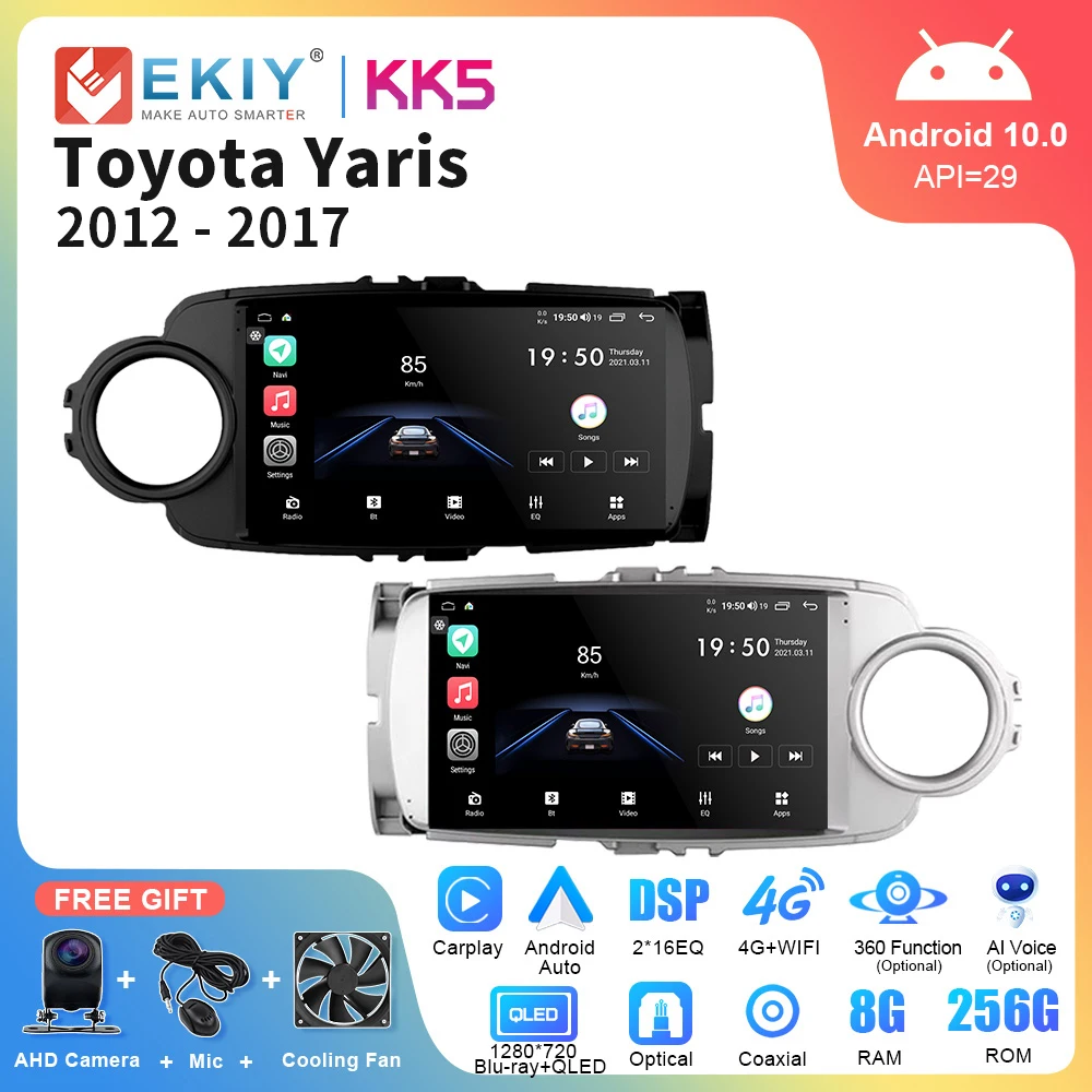 EKIY-KK5-araba-radyo-Toyota-Yaris-2012-2017-i-in-Android-10-GPS ...