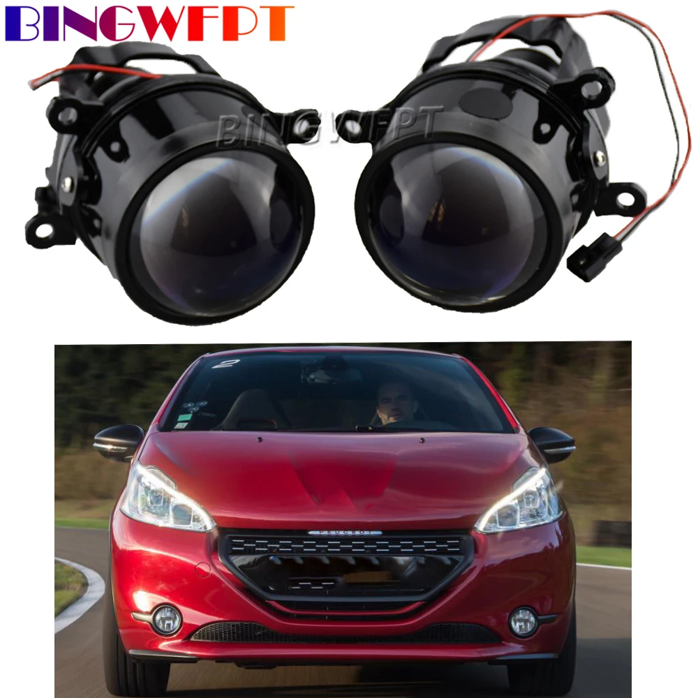 Fog-Lights-Car-Lens-LED-DRL-Daytime-Running-Light-Lamp-2-Pieces-For ...