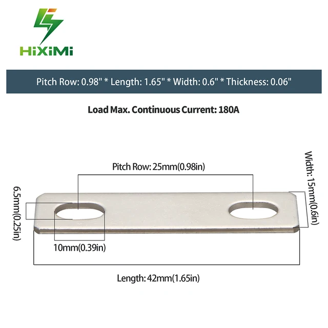 LiFePO4 Bus Bars Red Pure Copper Nickel Plating Lithium Battery Cells ...