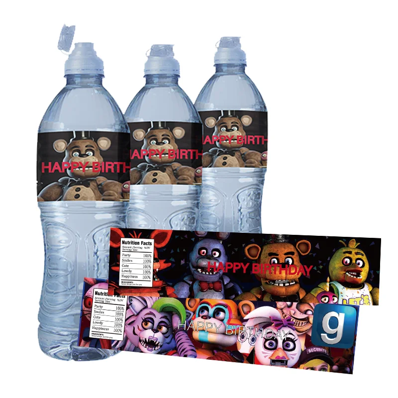 24Pcs-FNAF-Freddy-Water-Bottle-Stickers-Birthday-Party-Decoration ...