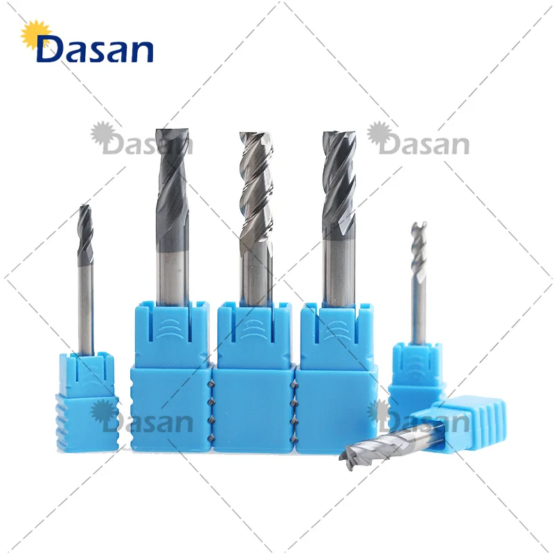 4mm 6mm END MILL long 50mm 75mm 100mm HRC50 4F Carbide Flat End Mill ...