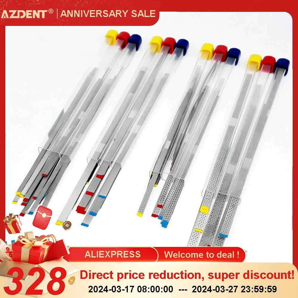AZDENT-1-Box-5pc-Dental-Diamond-Polishing-Strip-with-without-Hole ...