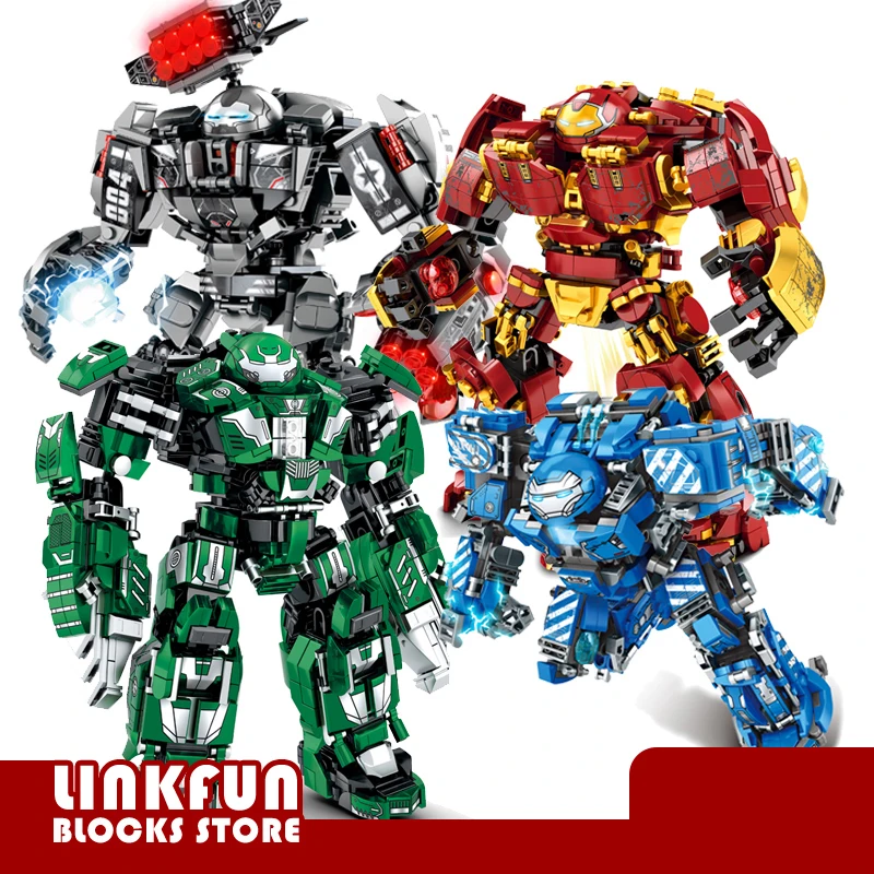 Marvel-Avengers-Blocks-Model-Iron-Man-Mecha-Hulkbuster-War-Machine ...