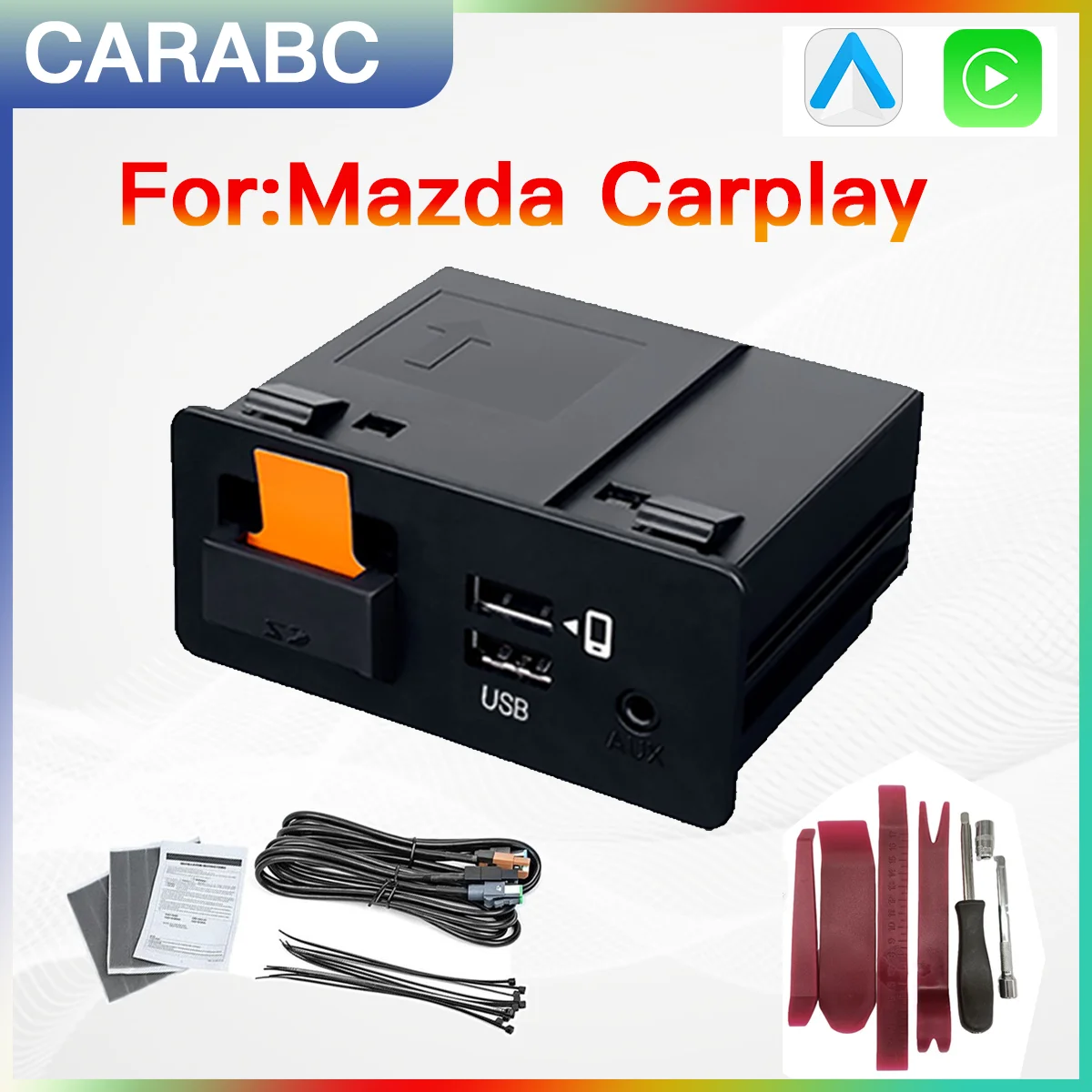 CARABC para Apple Carplay Android Auto adaptador Mazda 2 3 6 CX3 CX5 ...